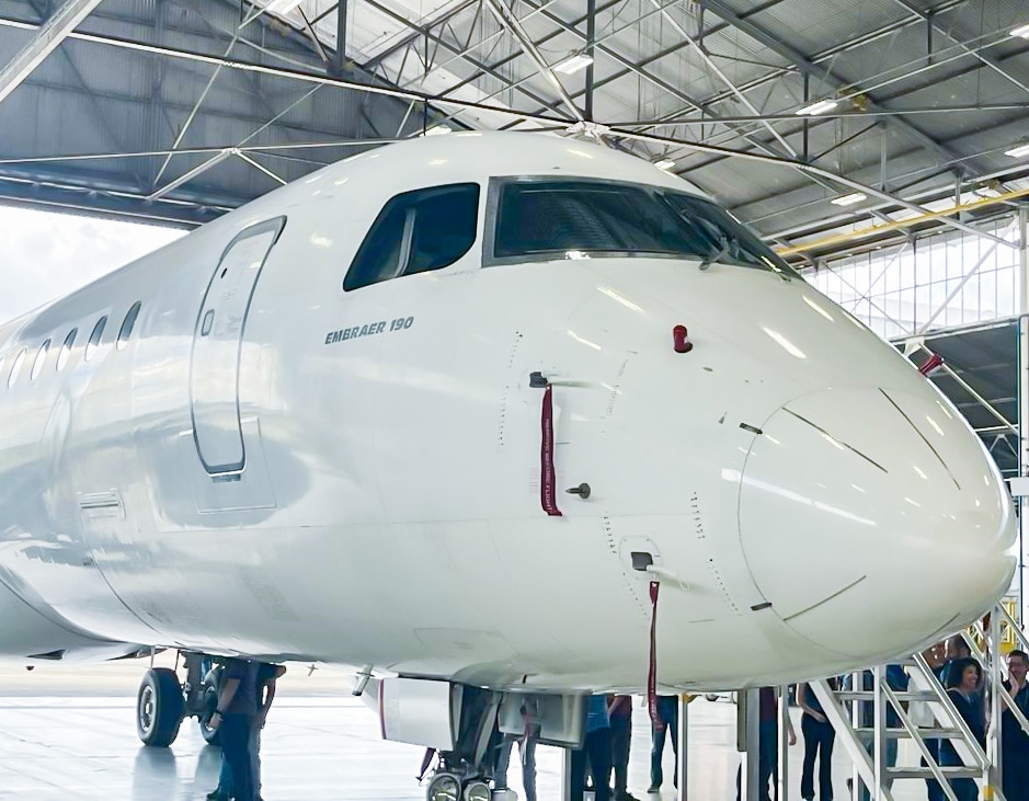 E190F conversion prototype arrives in Brazil - Cargo Facts